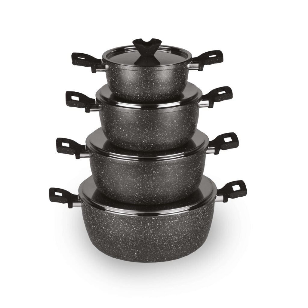 Momaz Granite Cookware Set of 4pcs – Freeshop