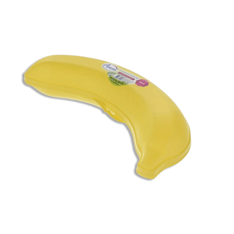 8698532591633 - Titiz Yellow Banana Shaped Lunch Box - FreeShop