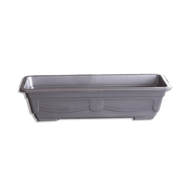 3M Plast Flora 57cm Silver Rectangular Pot – Freeshop