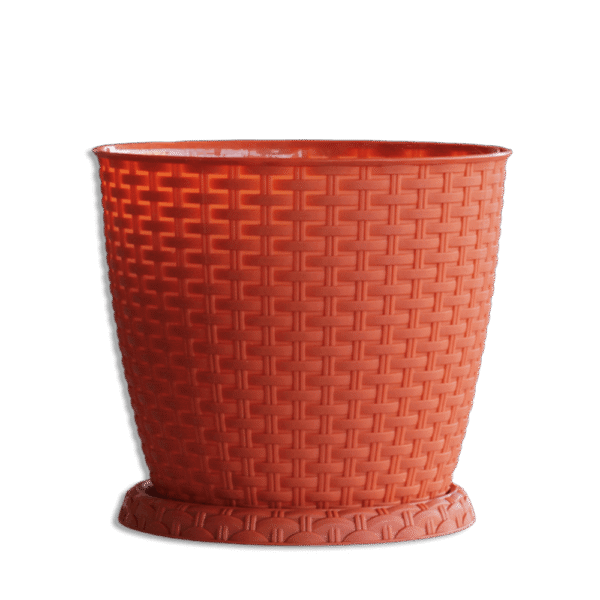 3M Plast Rosa 25cm Brick Round Pot - Freeshop