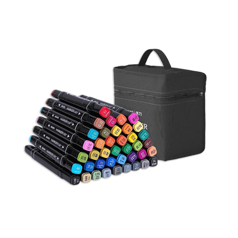 6973726149374 - Deli 40 Colors Professional Marker Crayons with Canvas ...