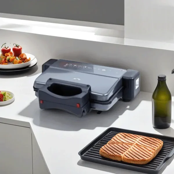 Momaz 2000Watt Black Contact Grill – Freeshop
