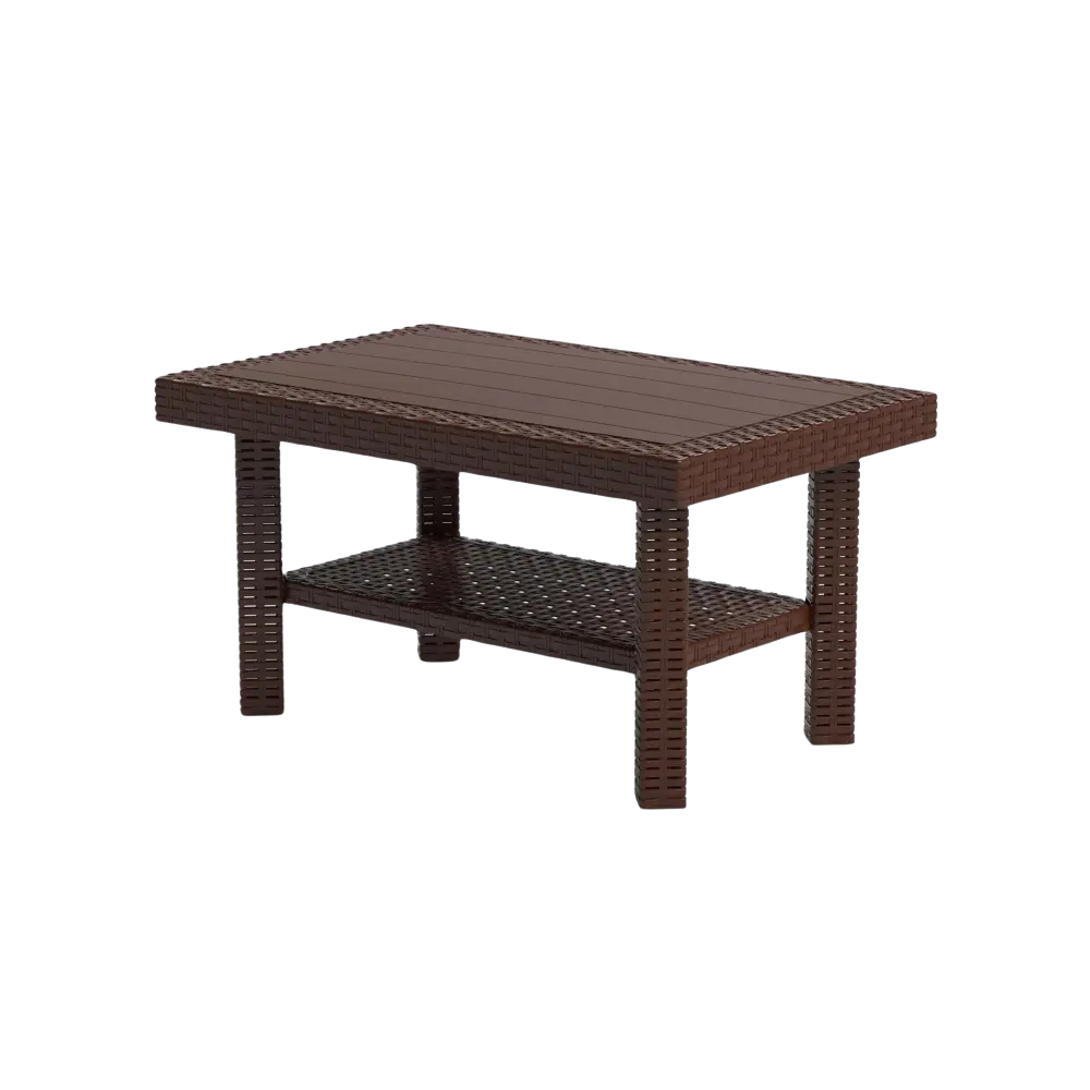3M Plast Doublex 85×55×45cm Brown Rectangular Plastic Table – Freeshop
