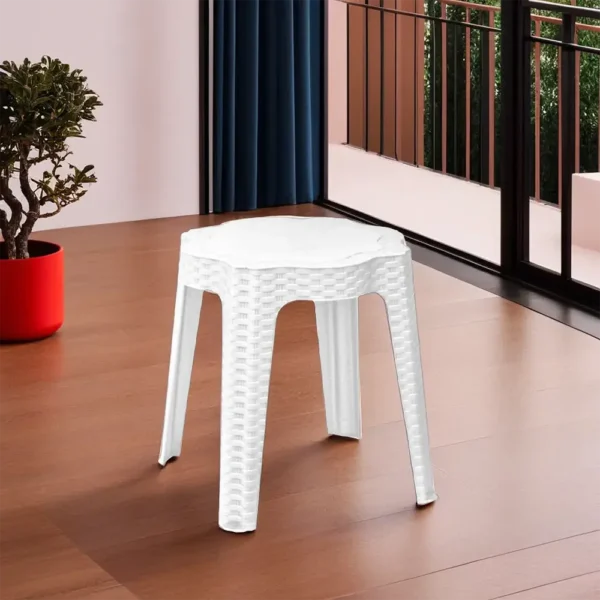 5283018307372 - 3M Plast Sephora 42x42x43cm White Round Plastic Table ...