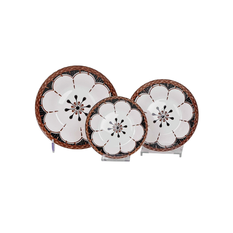 8000000035400 - Momaz 36Pcs Porcelain Flower Design Dinner Set - FreeShop