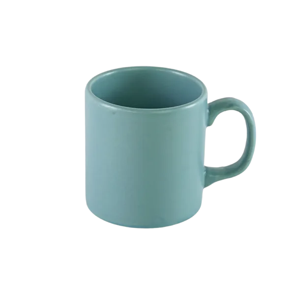 Ceramic Matte Blue Mug with Handle – Freeshop
