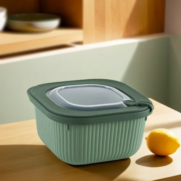 Dunya 1.8L Ribbed Design Green Storage Container – Freeshop