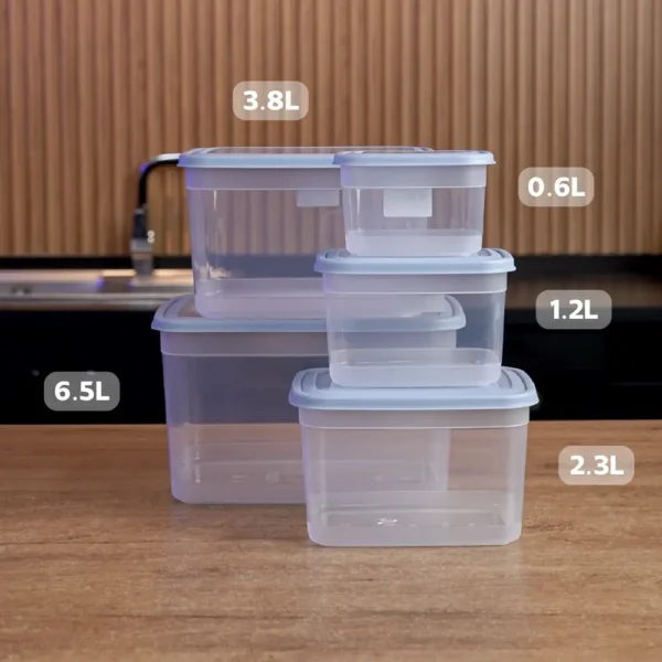 Transparent 30pcs Storge Boxes Set with Blue Lid – Freeshop