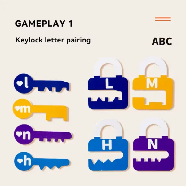 Alphabet & Number Matching Lock and Key Set – Freeshop