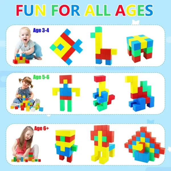 Magnetic 64pcs Force Building Blocks – Freeshop