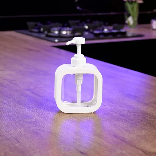169197 - White Square Liquid Soap Dispenser - FreeShop
