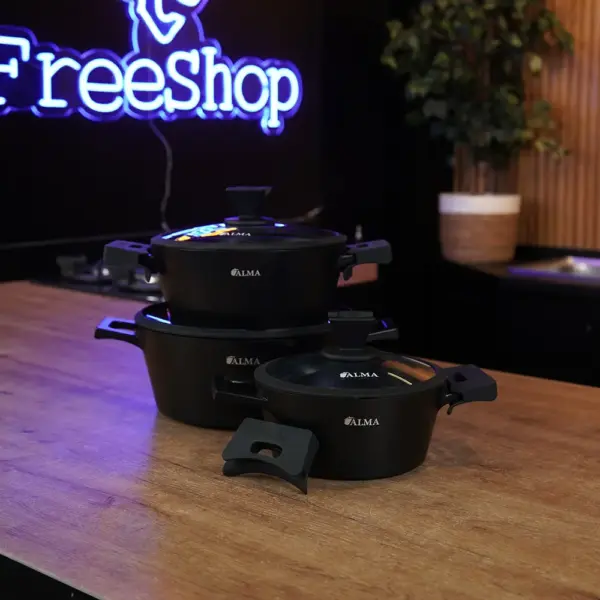 169343 - ALMA Aluminium 15pcs Cookware set - FreeShop