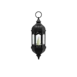 1234201624942 - Black 28cm Hanging Ramadan Lantern with LED Candle ...