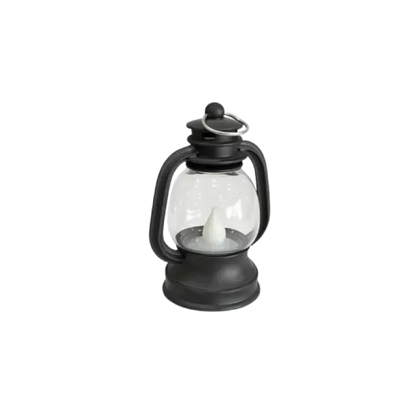 1234201624744 - Black Decorative 10cm Lantern Light - FreeShop