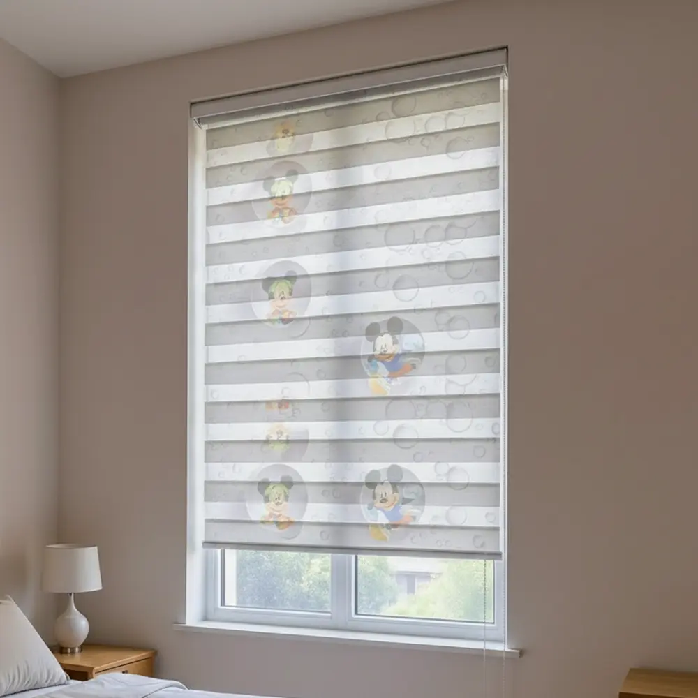 b97d8a9261cd - Mickey Mouse Design Roll Up Curtain - FreeShop